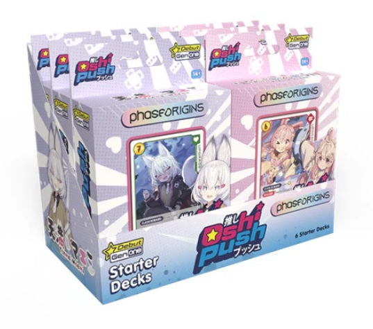 Oshi Push: Vtuber TCG Phase Origins - Gen One Starter Deck Display ...