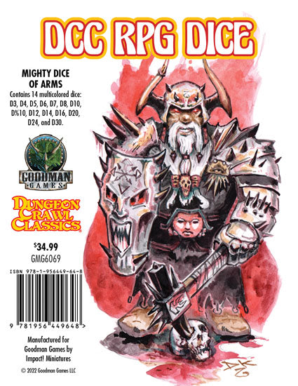 DCC Dice: Mighty Dice of Arms – Detective Hawk Games