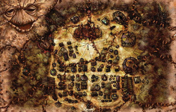 Heckna (5E): Fabric Maphew World Map – Detective Hawk Games