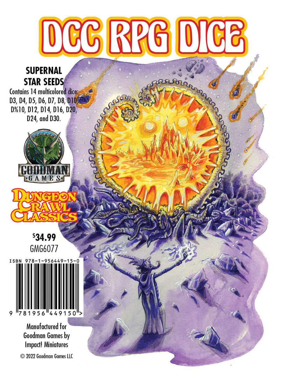 Dungeon Crawl Classics RPG: Supernal Star Seeds Dice Set – Detective ...